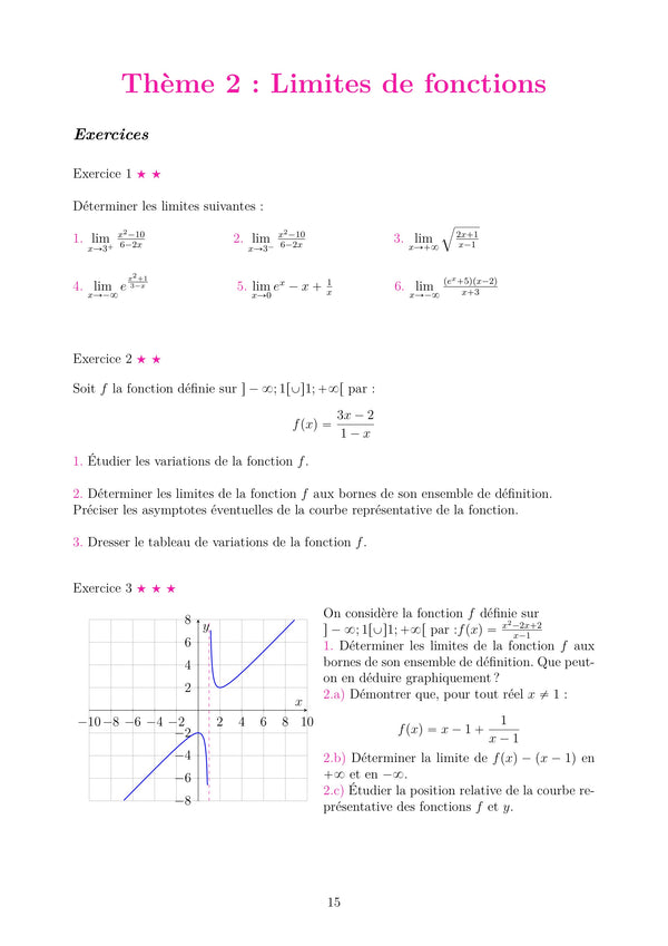 BAC spé maths : Cahier d’exercices (100 pages) – Inès Maths